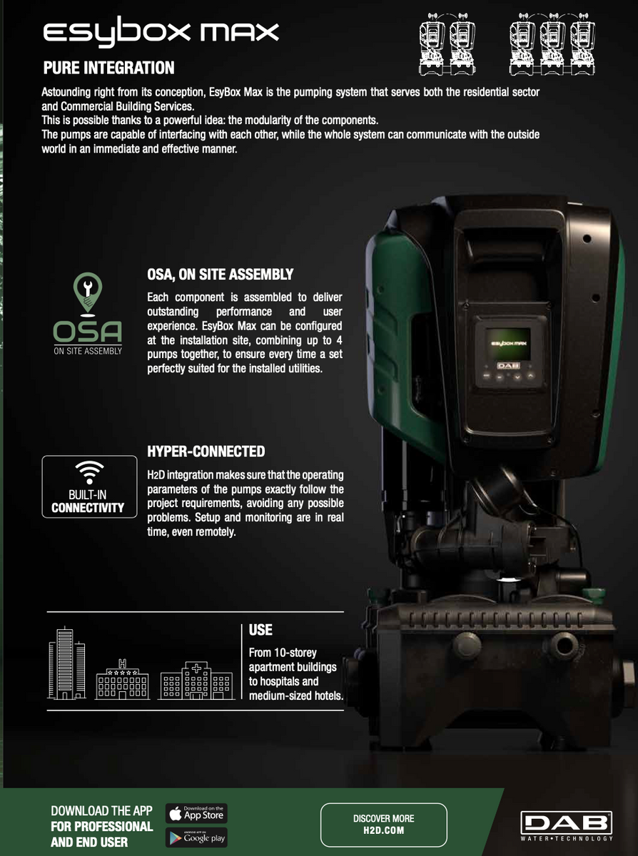 DAB ESYBOX MAX 240 Volt | 76 GPM | Commercial Water System - Dab Pumps ...