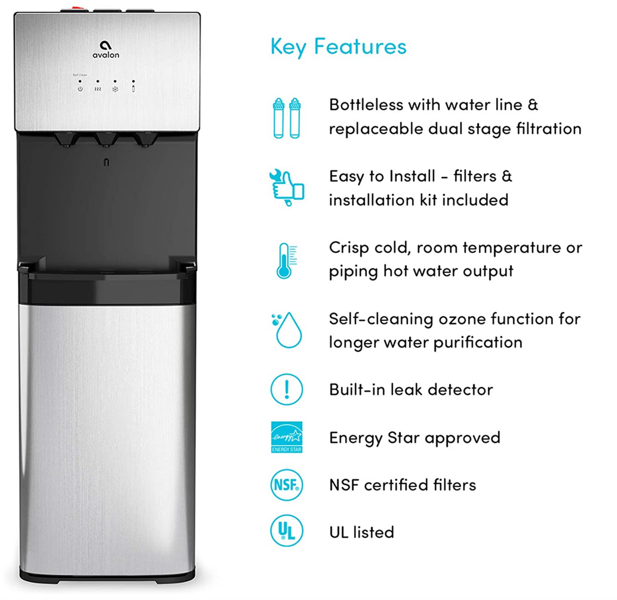 Level 1+ Dual Stage Carbon Filtration System with Water Cooler – Purifi ...